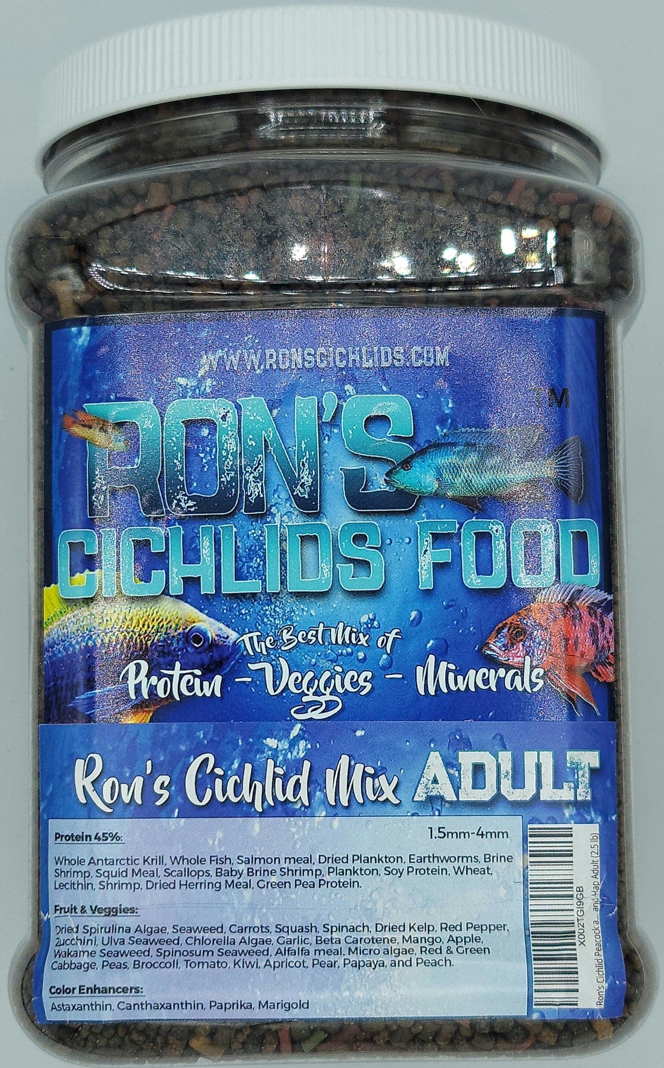 Shop Ron's Cichlids Adult Food – Sanctuary Cichlids