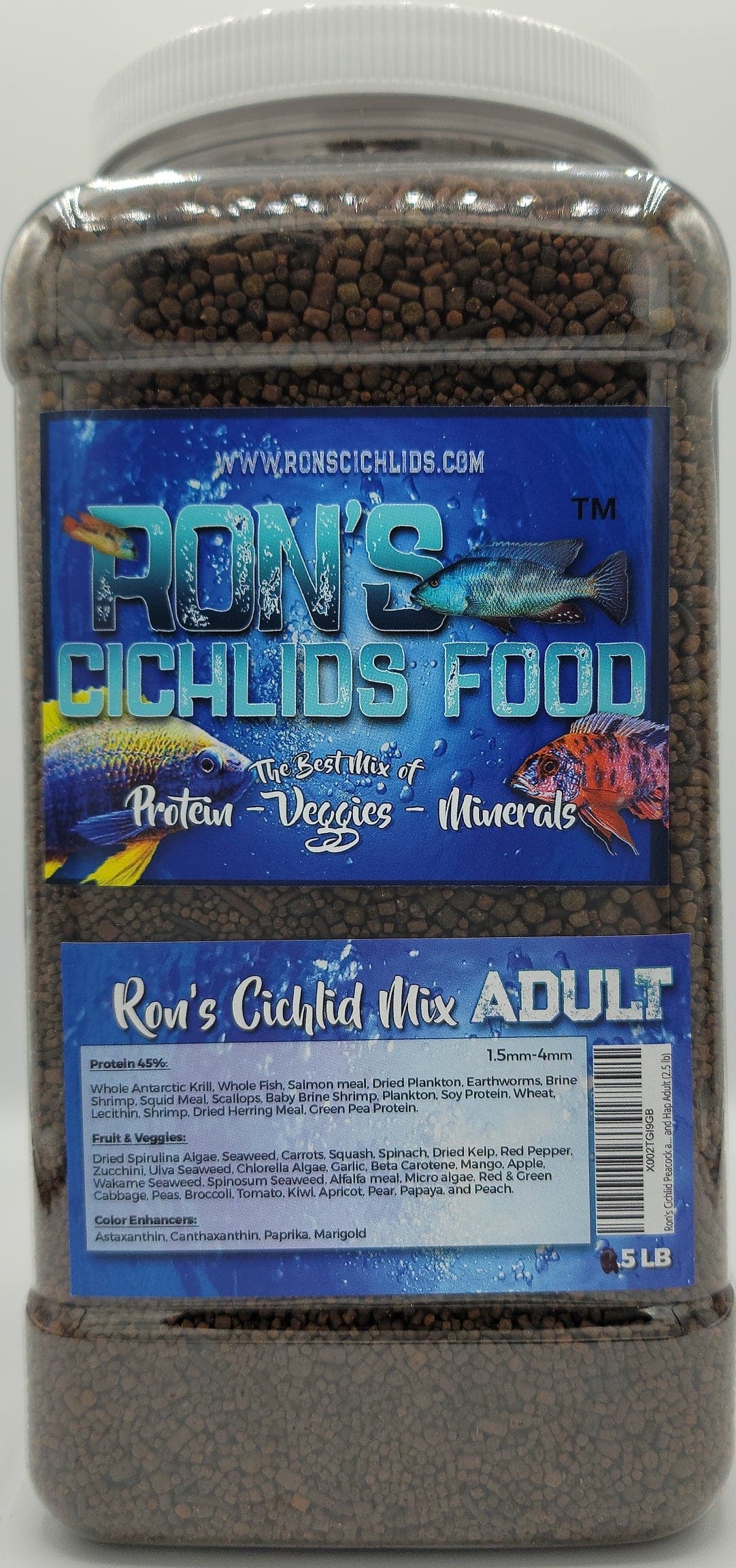 Shop Ron's Cichlids Adult Food – Sanctuary Cichlids