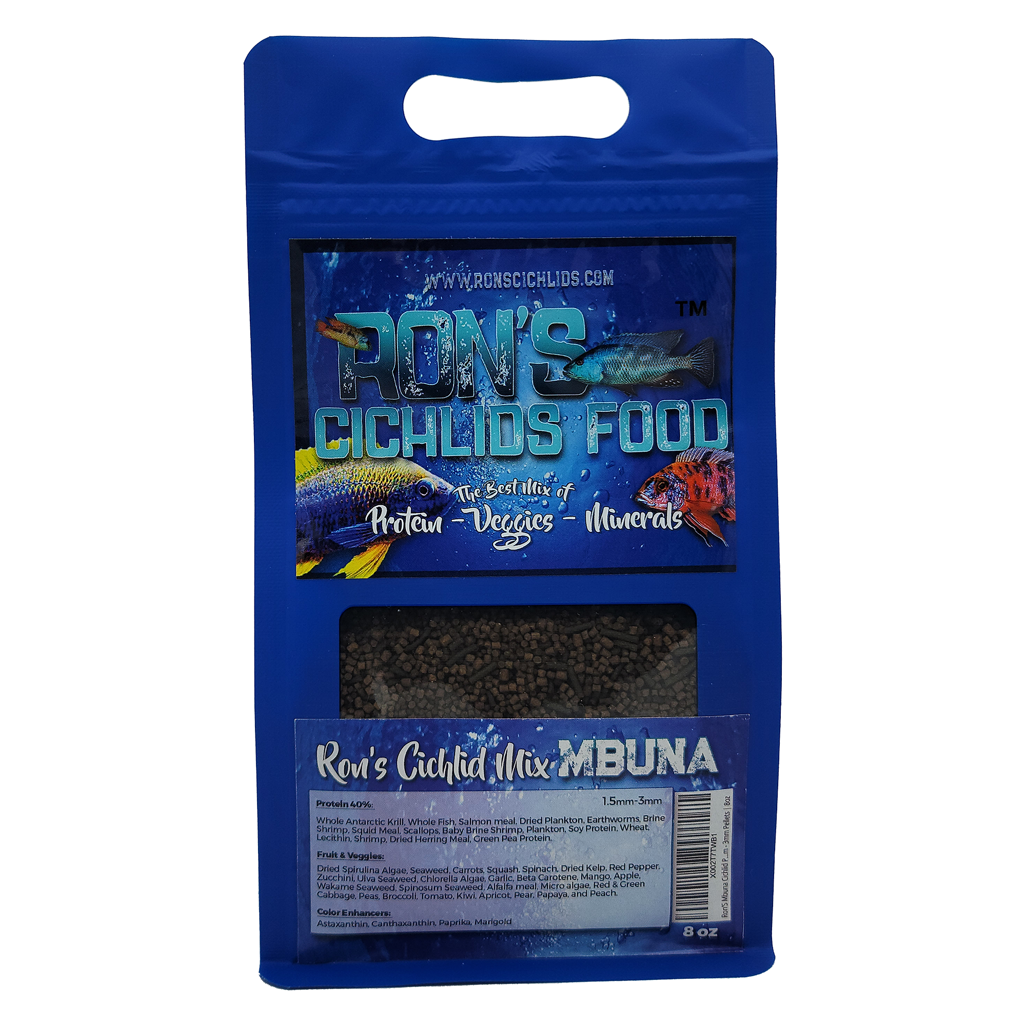 Shop Ron's Cichlids Mbuna Food – Sanctuary Cichlids