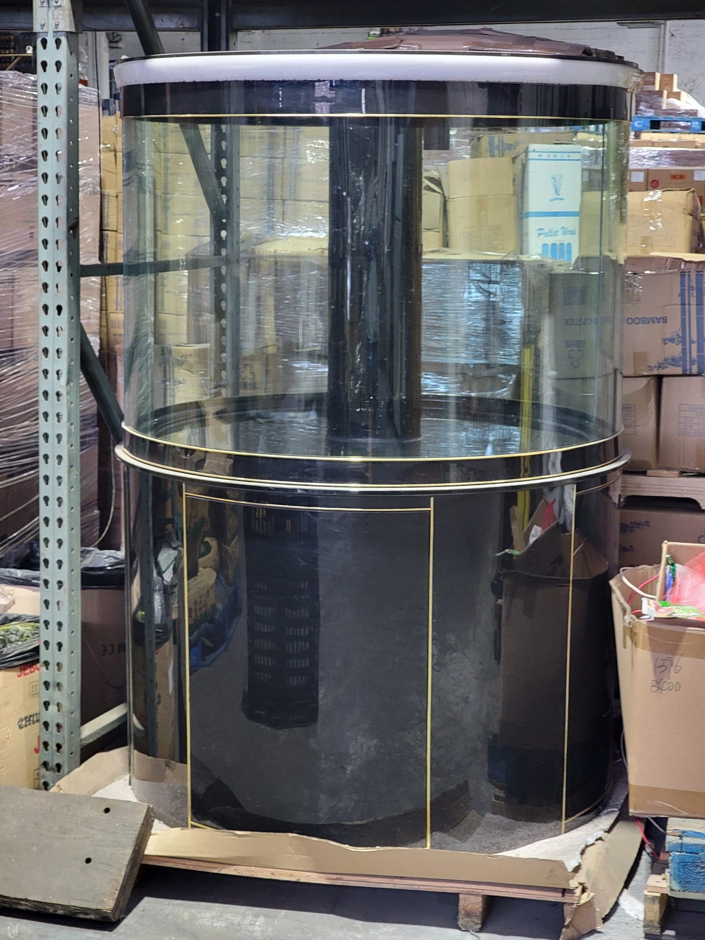 Shop 280 Gallon Glass Reef-Ready Cylinder with Steel Reinforced Gloss ...