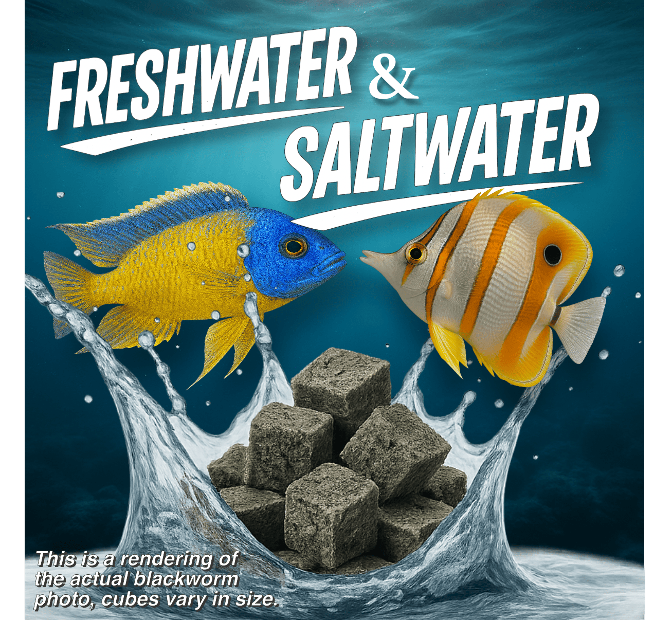 Shop Super Cichlids Freeze-Dried Blackworms with Color Boost (All ...